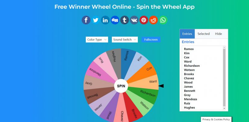 Twister Spinner - Wheel Spinner App